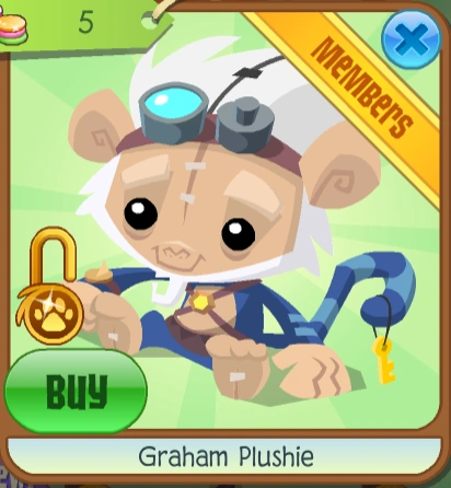 Graham Plushie | Animal Jam Classic Wiki | Fandom