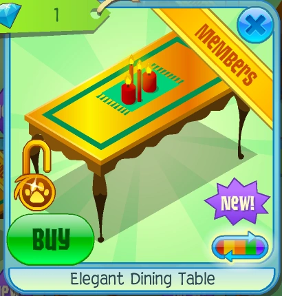 Elegant Dining Table | Animal Jam Classic Wiki | Fandom
