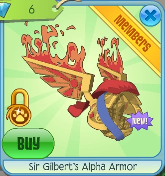 Sir Gilbert's Alpha Armor | Animal Jam Classic Wiki | Fandom