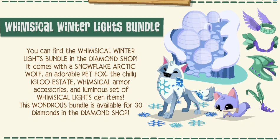 Whimsical Winter Lights Bundle | Animal Jam Classic Wiki | Fandom