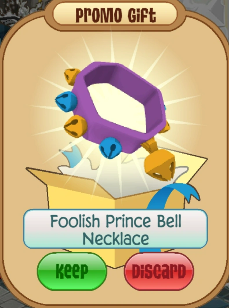 Foolish Prince Bell Necklace | Animal Jam Classic Wiki | Fandom