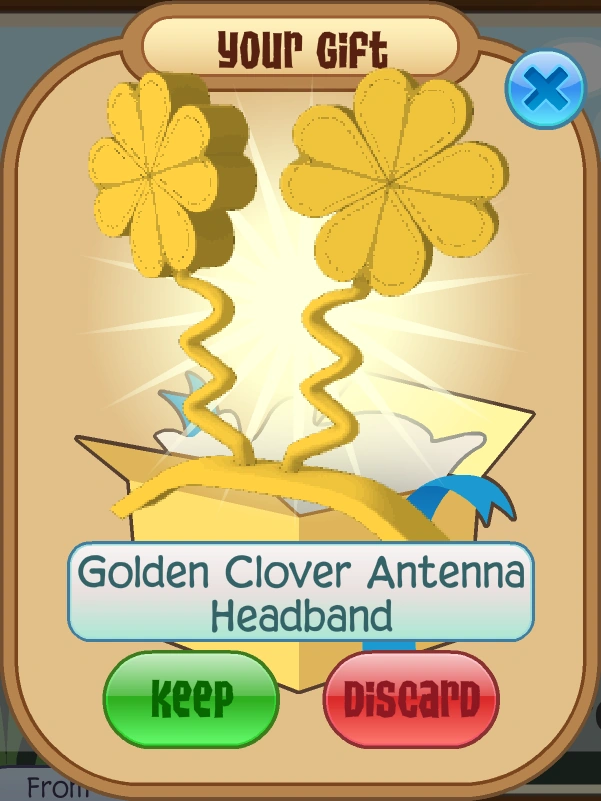 Golden Clover Antenna Headband | Animal Jam Classic Wiki | Fandom