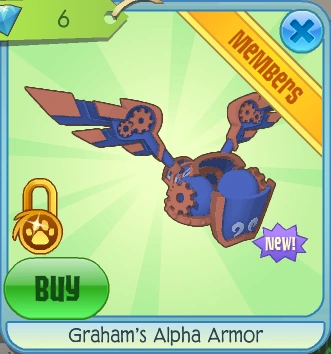 Graham's Alpha Armor | Animal Jam Classic Wiki | Fandom