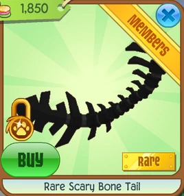 Rare Scary Bone Tail | Animal Jam Classic Wiki | Fandom