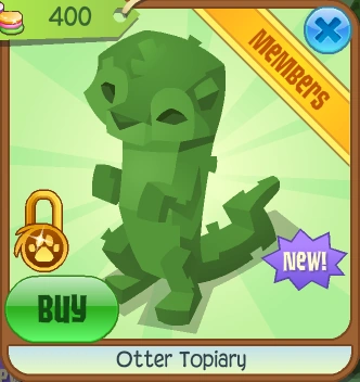 Otter Topiary | Animal Jam Classic Wiki | Fandom
