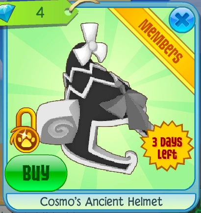 Cosmo's Ancient Helmet | Animal Jam Classic Wiki | Fandom