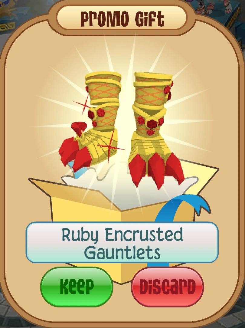 Ruby Encrusted Gauntlets | Animal Jam Classic Wiki | Fandom