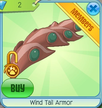 Wind Tail Armor | Animal Jam Classic Wiki | Fandom