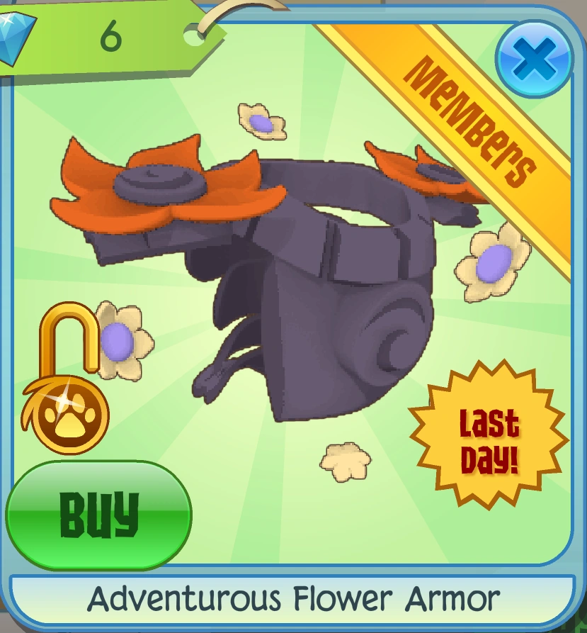 Adventurous Flower Armor | Animal Jam Classic Wiki | Fandom