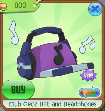 Club Geoz Hat and Headphones | Animal Jam Classic Wiki | Fandom