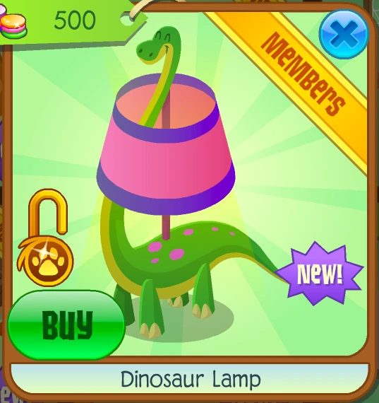 Dinosaur Lamp | Animal Jam Classic Wiki | Fandom
