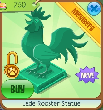 Jade Rooster Statue | Animal Jam Classic Wiki | Fandom