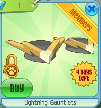 Lightning Gauntlets | Animal Jam Classic Wiki | Fandom