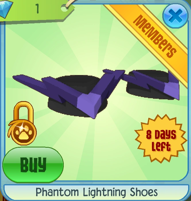 Phantom Lightning Shoes | Animal Jam Classic Wiki | Fandom