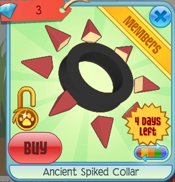 Ancient Spiked Collar | Animal Jam Classic Wiki | Fandom