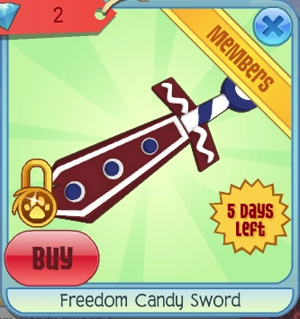 Freedom Candy Sword | Animal Jam Classic Wiki | Fandom