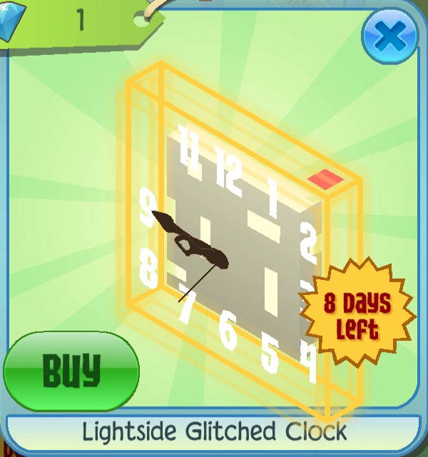 Lightside Glitched Clock | Animal Jam Classic Wiki | Fandom