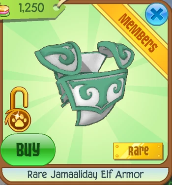 Rare Jamaaliday Elf Armor | Animal Jam Classic Wiki | Fandom