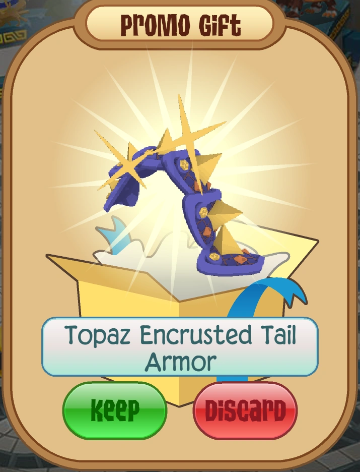Topaz Encrusted Tail Armor | Animal Jam Classic Wiki | Fandom