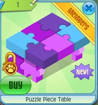 Puzzle Piece Table | Animal Jam Classic Wiki | Fandom