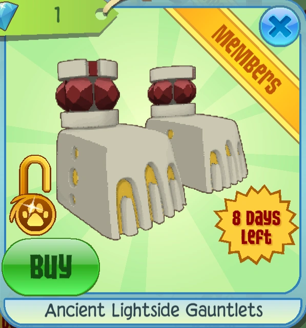 Ancient Lightside Gauntlets | Animal Jam Classic Wiki | Fandom