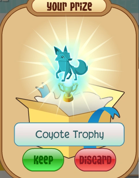 Coyote Trophy | Animal Jam Classic Wiki | Fandom