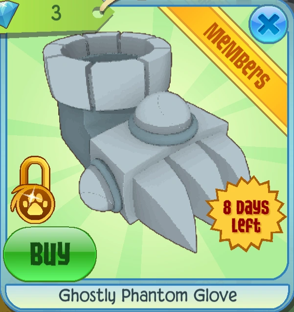 Ghostly Phantom Glove | Animal Jam Classic Wiki | Fandom