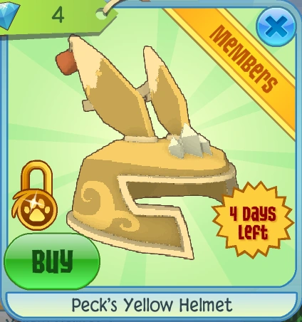 Peck's Yellow Helmet | Animal Jam Classic Wiki | Fandom