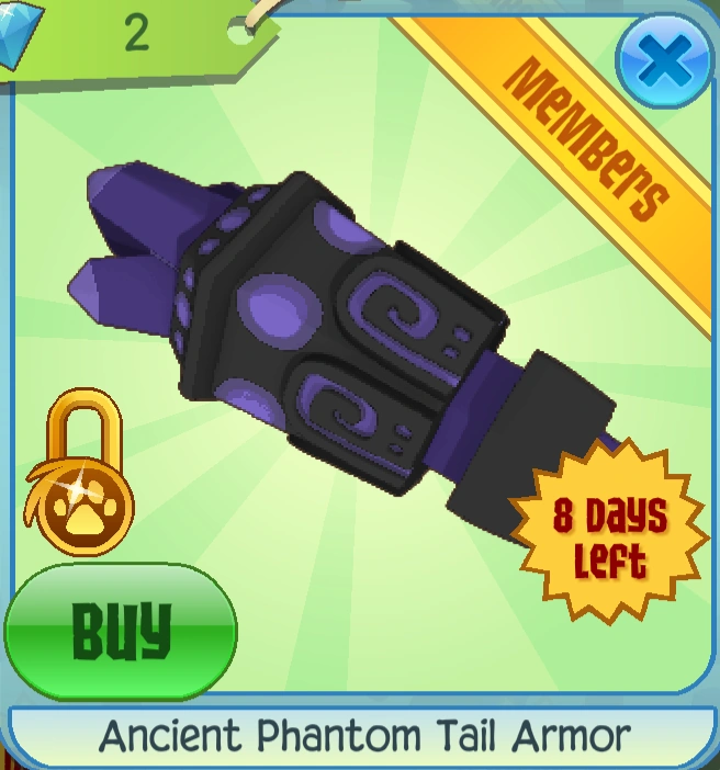 Ancient Phantom Tail Armor | Animal Jam Classic Wiki | Fandom