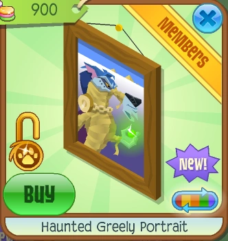 Haunted Greely Portrait | Animal Jam Classic Wiki | Fandom