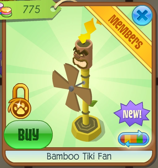 Bamboo Tiki Fan | Animal Jam Classic Wiki | Fandom