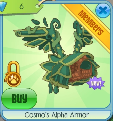 Cosmo's Alpha Armor | Animal Jam Classic Wiki | Fandom