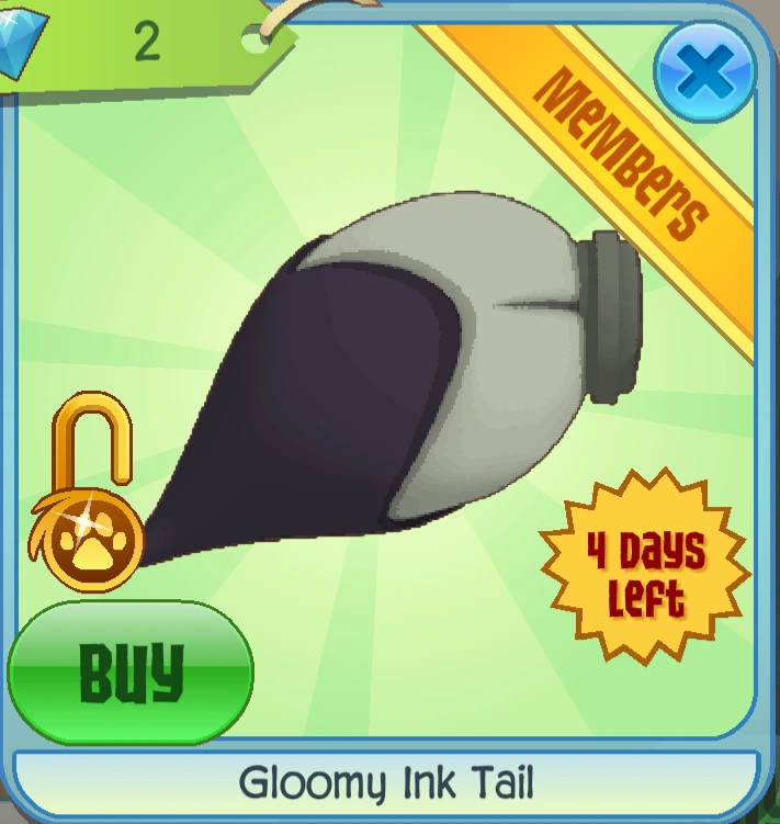 Gloomy Ink Tail | Animal Jam Classic Wiki | Fandom