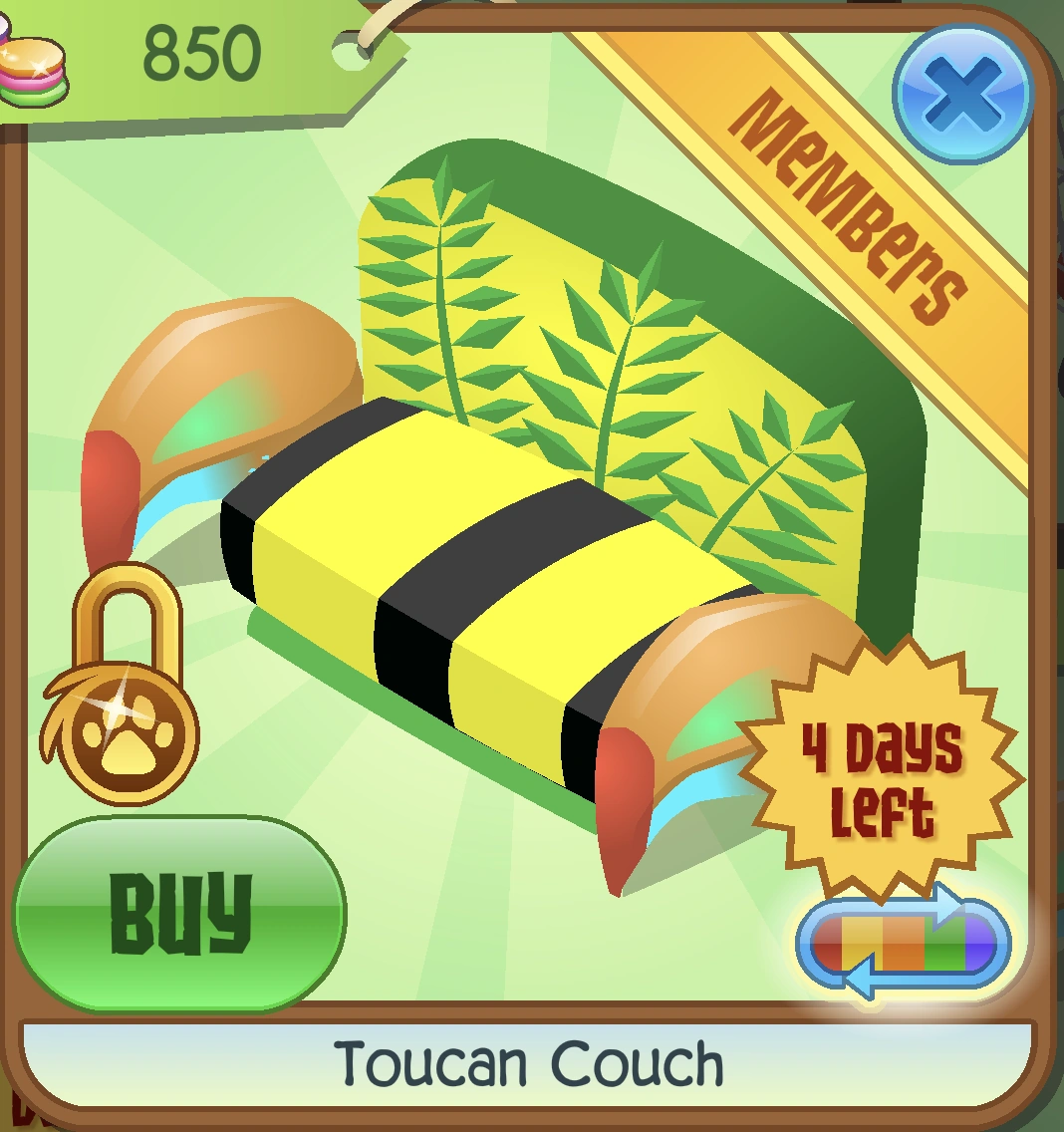 Toucan Couch | Animal Jam Classic Wiki | Fandom