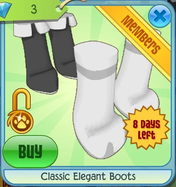 Classic Elegant Boots | Animal Jam Classic Wiki | Fandom