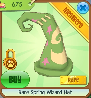 Rare Spring Wizard Hat | Animal Jam Classic Wiki | Fandom