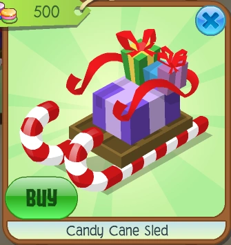 Candy Cane Sled | Animal Jam Classic Wiki | Fandom