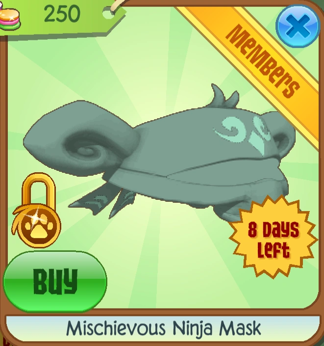 Mischievous Ninja Mask | Animal Jam Classic Wiki | Fandom