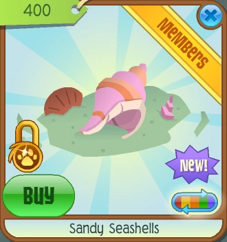 Sandy Seashells | Animal Jam Classic Wiki | Fandom