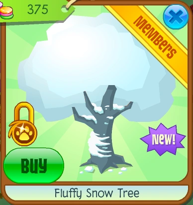 Fluffy Snow Tree | Animal Jam Classic Wiki | Fandom