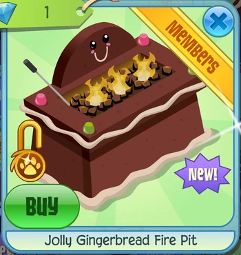 Jolly Gingerbread Fire Pit | Animal Jam Classic Wiki | Fandom