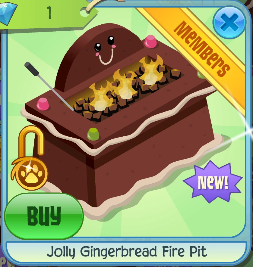 Jolly Gingerbread Fire Pit | Animal Jam Classic Wiki | Fandom