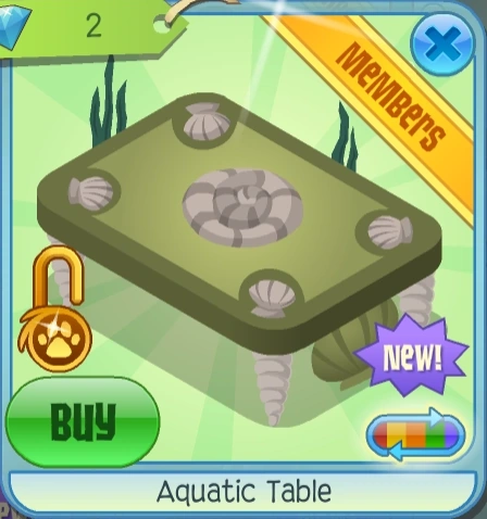 Aquatic Table | Animal Jam Classic Wiki | Fandom