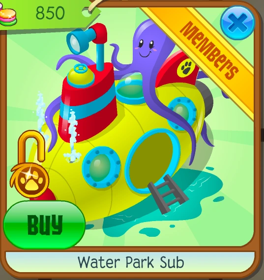 Water Park Submarine | Animal Jam Classic Wiki | Fandom