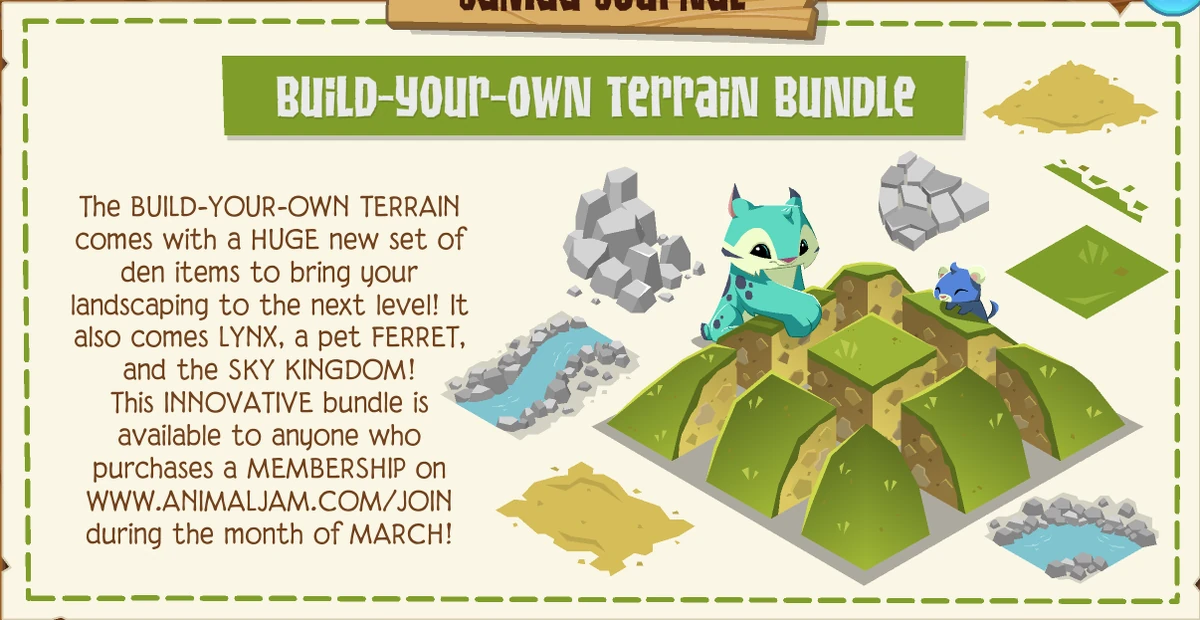 Build-Your-Own Terrain Bundle | Animal Jam Classic Wiki | Fandom