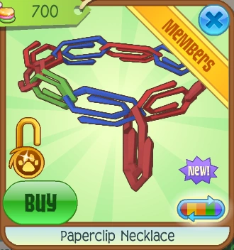 Paperclip Necklace | Animal Jam Classic Wiki | Fandom