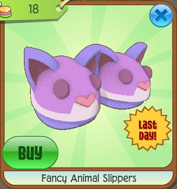 Fancy Animal Slippers (Non-Member) | Animal Jam Classic Wiki | Fandom