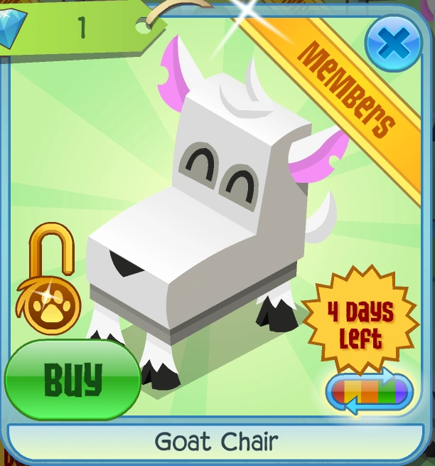 Goat Chair | Animal Jam Classic Wiki | Fandom