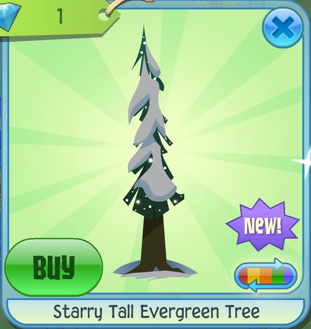 Starry Tall Evergreen Tree | Animal Jam Classic Wiki | Fandom