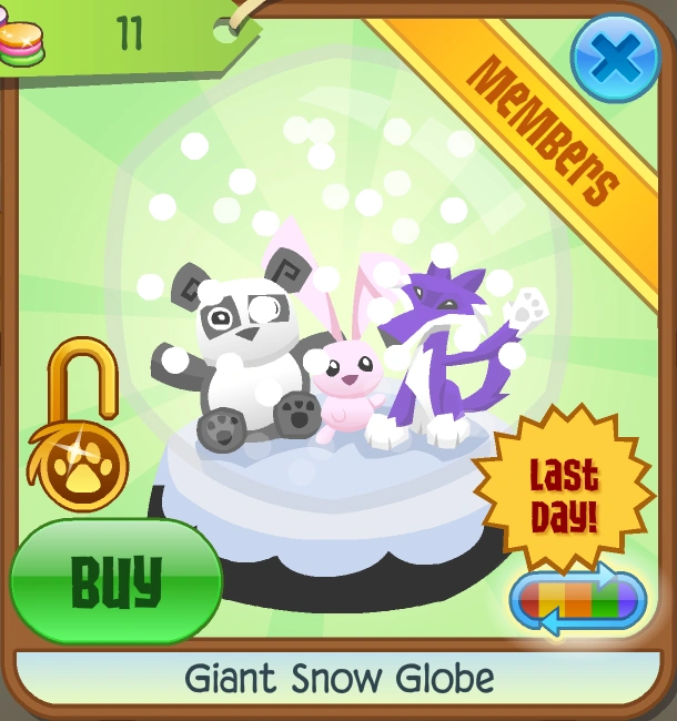 Giant Snow Globe (Members) | Animal Jam Classic Wiki | Fandom